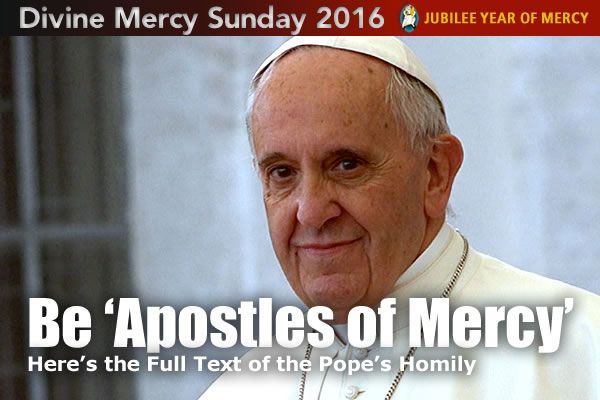 Be 'Apostles of Mercy' | Marians of the Immaculate Conception