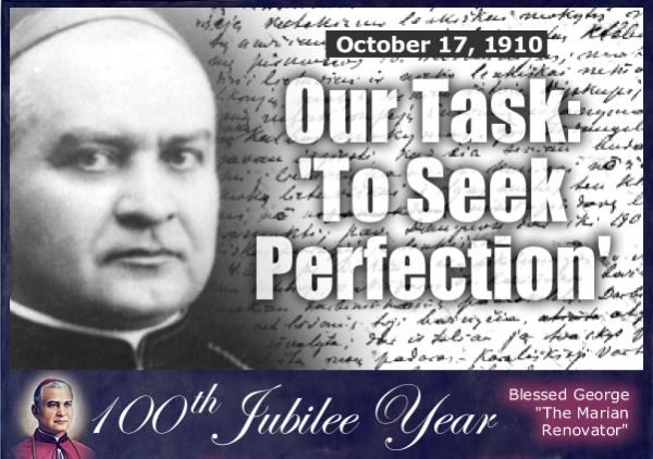 Our Task: 'To Seek Perfection' | Marians of the Immaculate Conception
